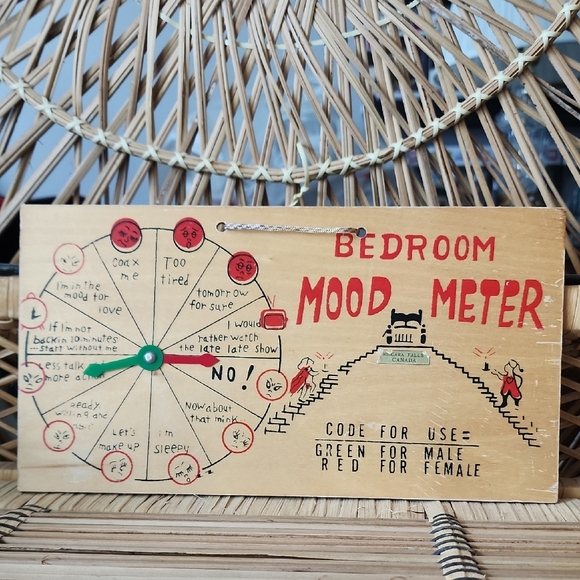 Vintage | Wall Decor | Vintage Bedroom Mood Meter Wall Plaque | Poshmark